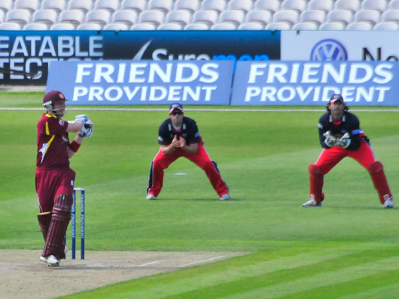 Wessels is caught at deep square leg by Croft off Chapple